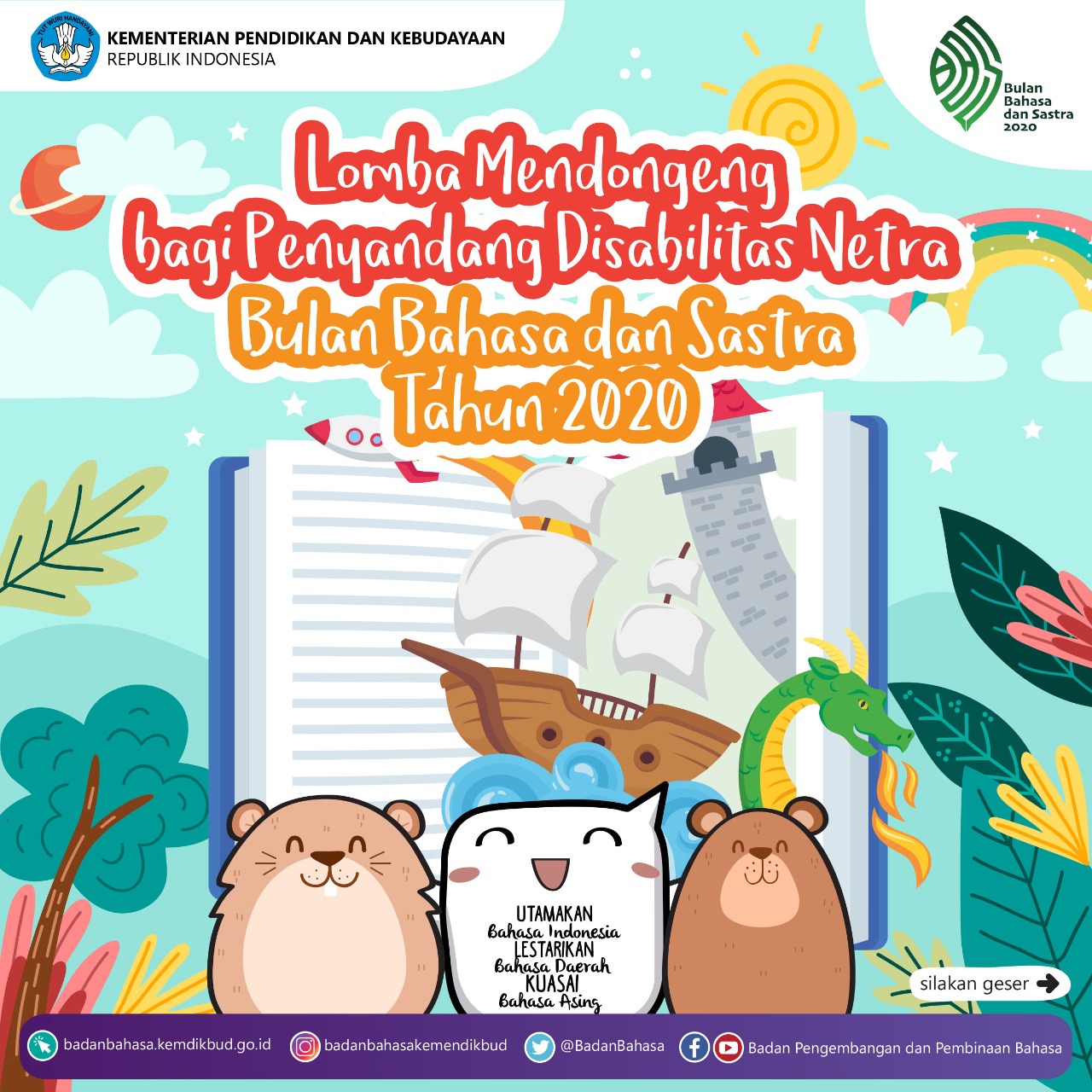Lomba Mendongeng bagi Penyandang Disabilitas Netra Bulan Bahasa dan ...